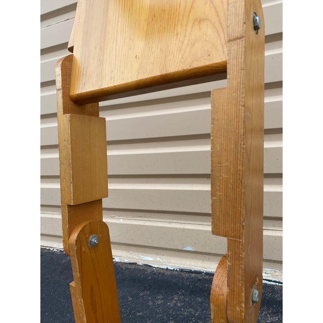 Life Sized Pine Human Form Figure Sculpture | Chairish