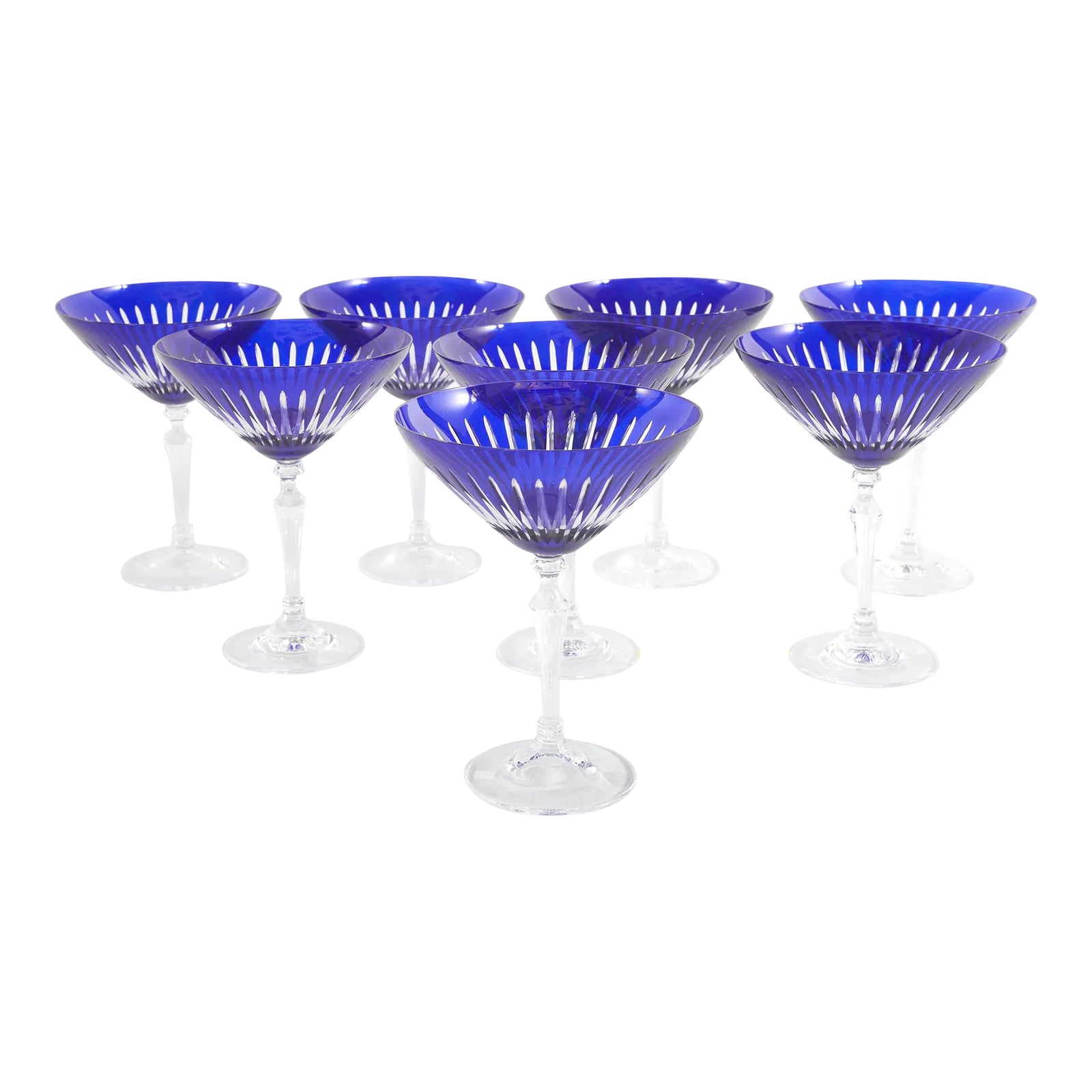 Vintage French Cut Crystal Barware Service- Set of 11 | Chairish