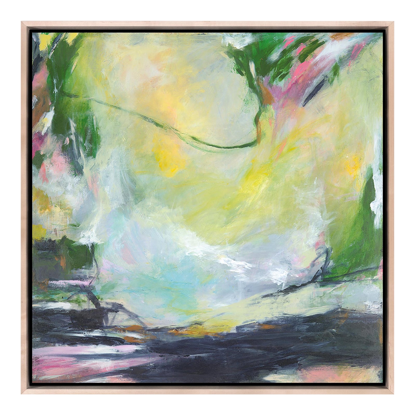 Reach For The Bright Side by Melanie Biehle in Maple Frame, Large Art ...