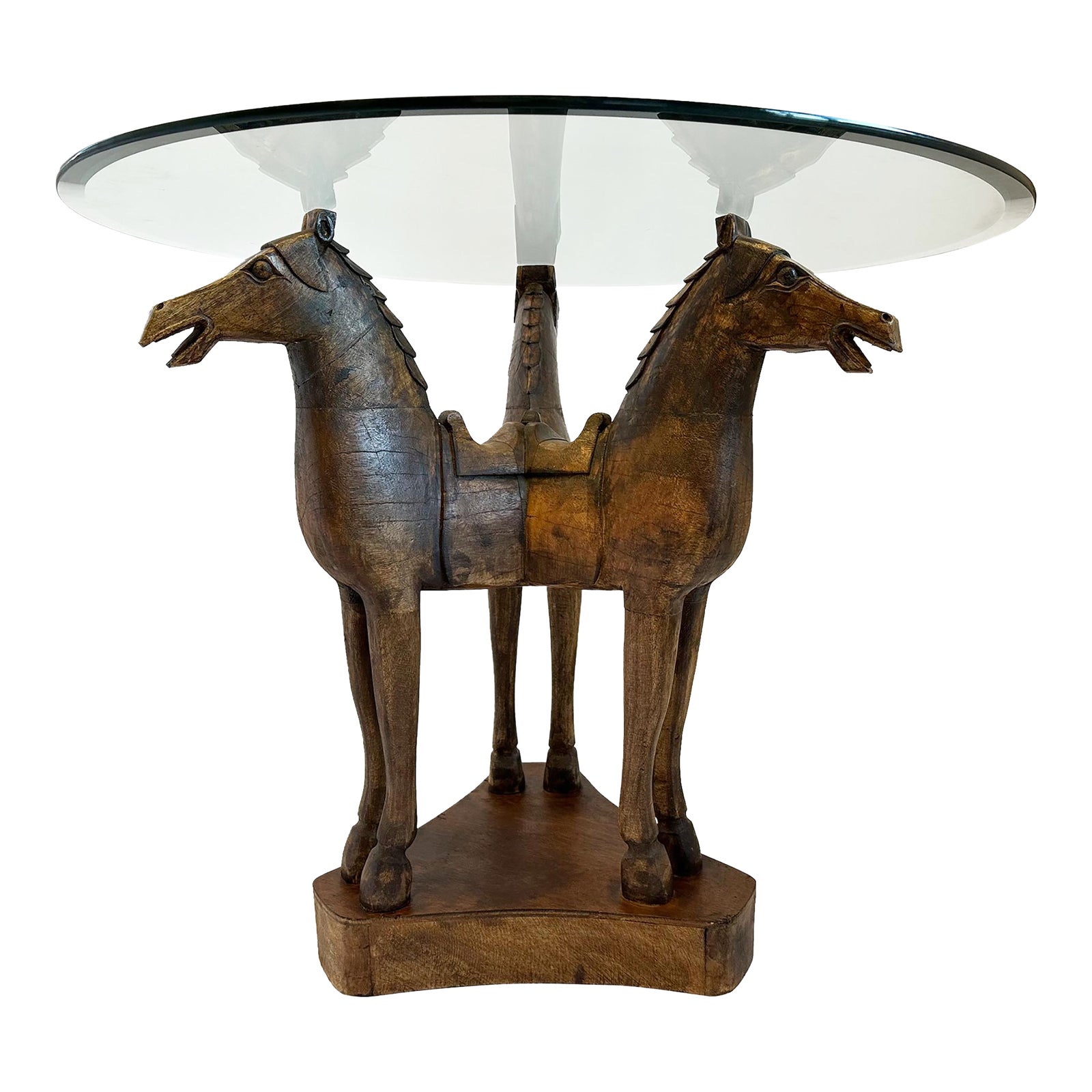 Horse Table Equestrian End Table | Chairish