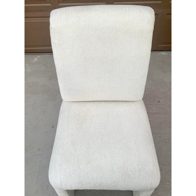 Postmodern Waterfall Dining Chairs Attributed to Karl Springer - Set of ...