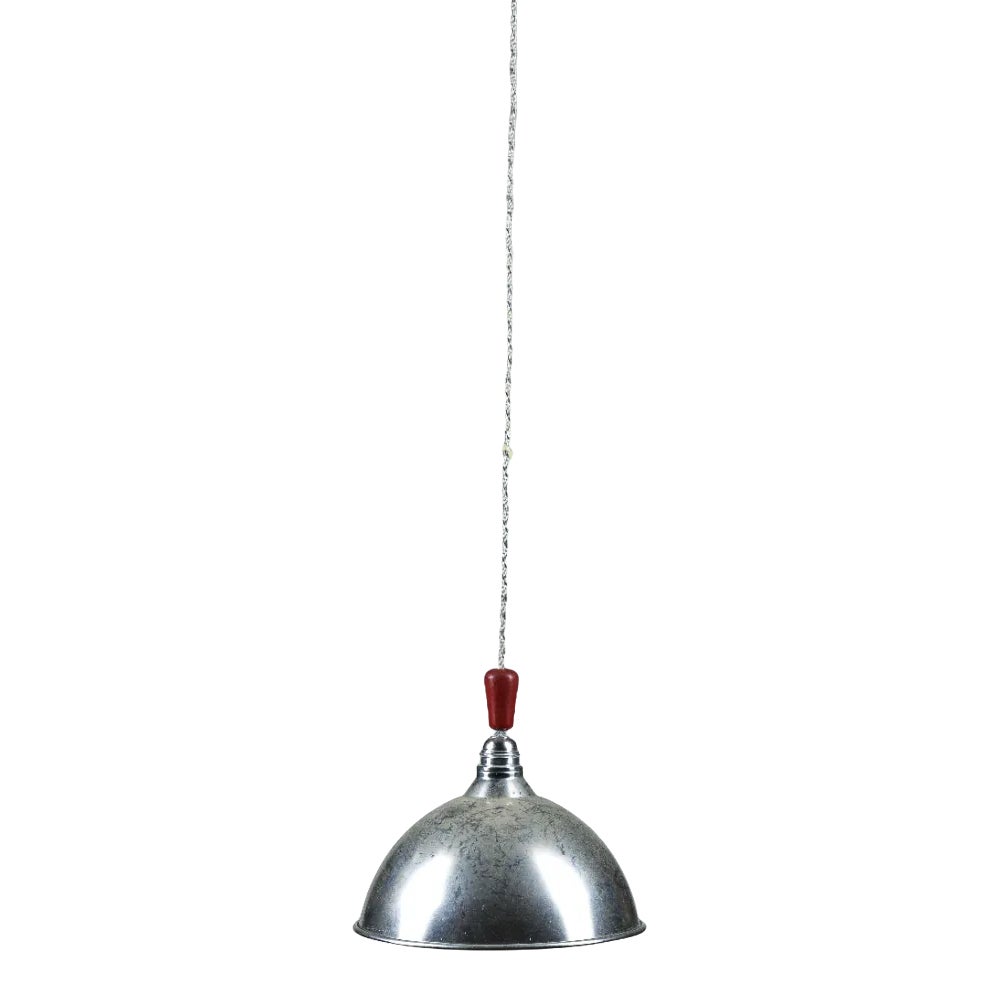 Italian Tin Metal Pendant, 1970s | Chairish