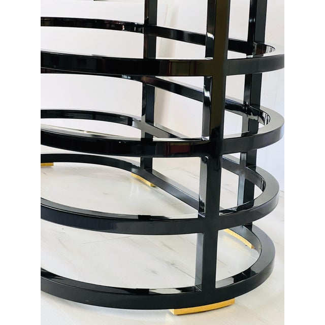 8ft Koa Wood Oval Race Track Dining Table by Cameron | Chairish