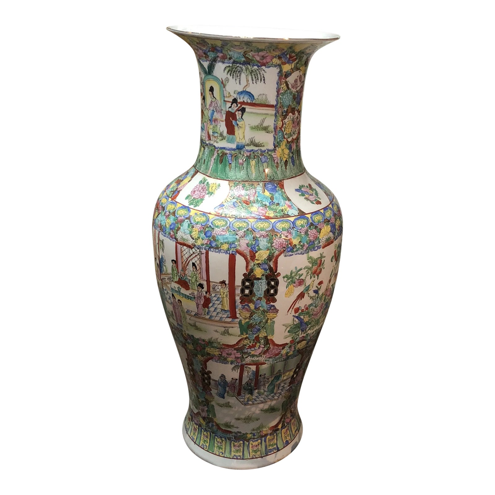Famillie Rose Extra-Large Vase | Chairish