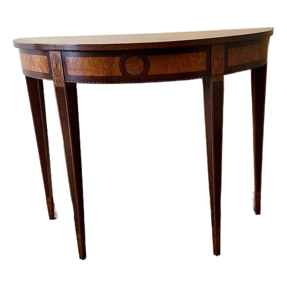 Kindel Demi-Lune Hall Table | Chairish