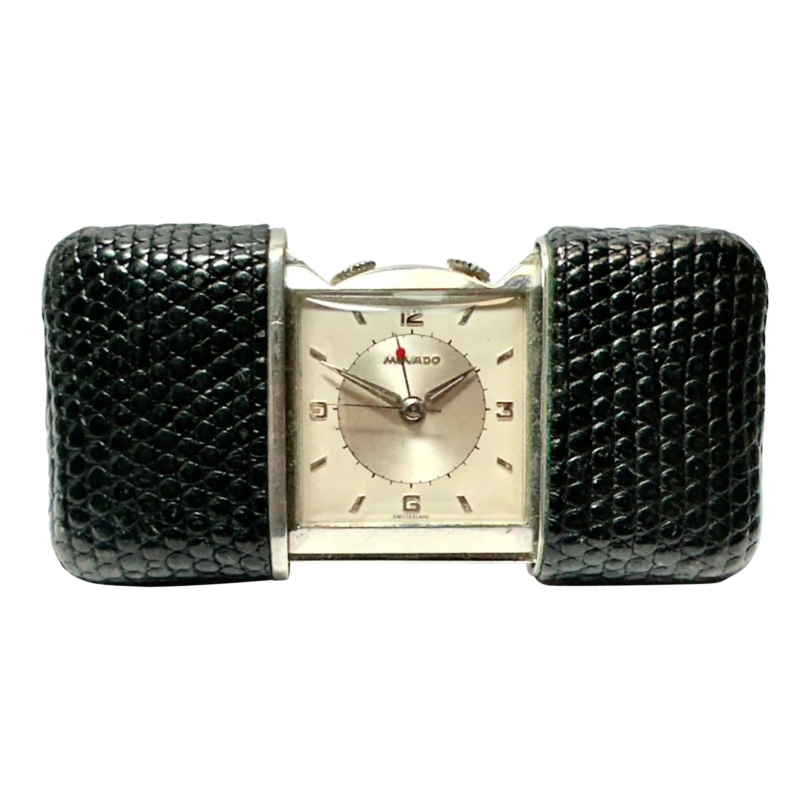 Movado Ermeto Travel Alarm Clock | Chairish