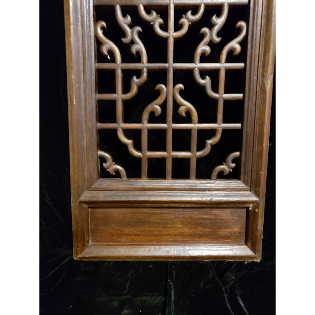 Early 1900s Antique Chinese Lattice Work Window | Chairish