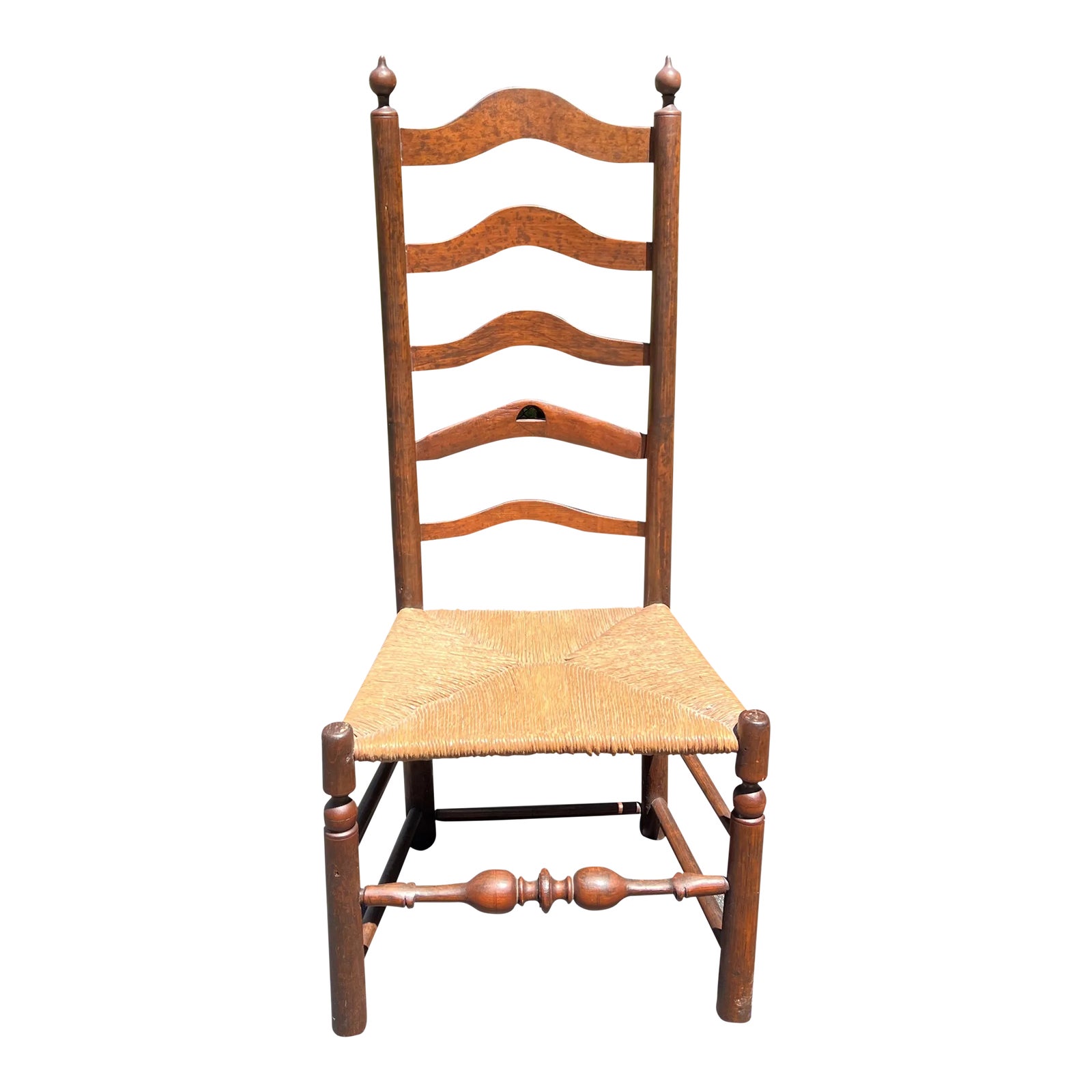 Early 20th Century American Antique Slat Back Chair | Chairish