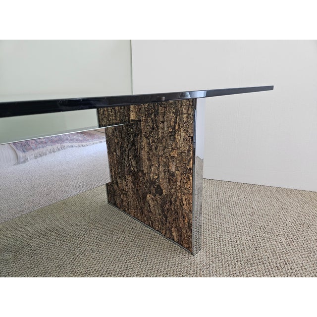 Cork and Chrome Dining Table Attributed to Comfort Designs, Inc ...
