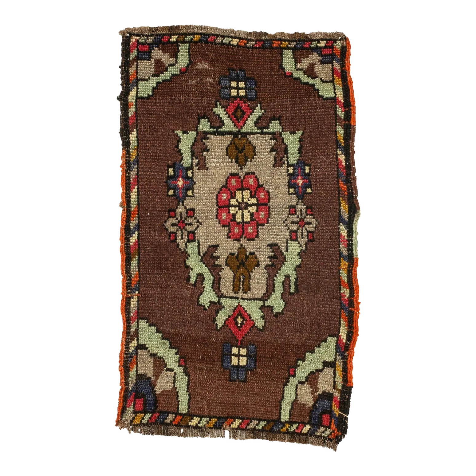 Vintage Mini Turkish Rug | Chairish
