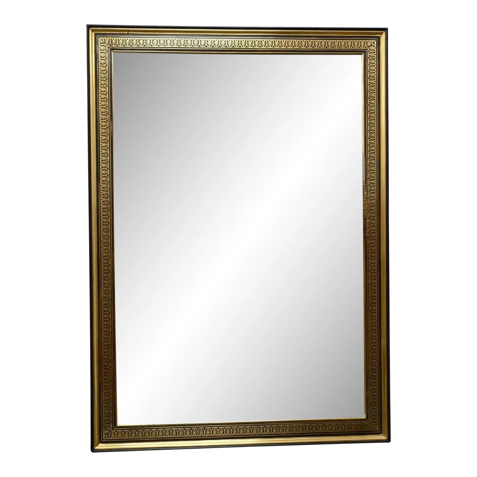 French Regency Period Brass Inlaid Rosewood Mirror, Circa 1820 | Chairish