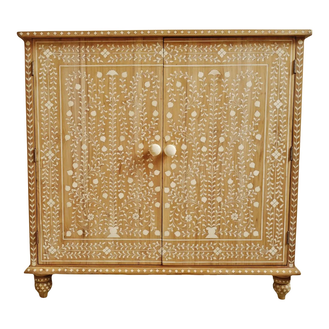 Raw Mogul Style Side Cabinet | Chairish