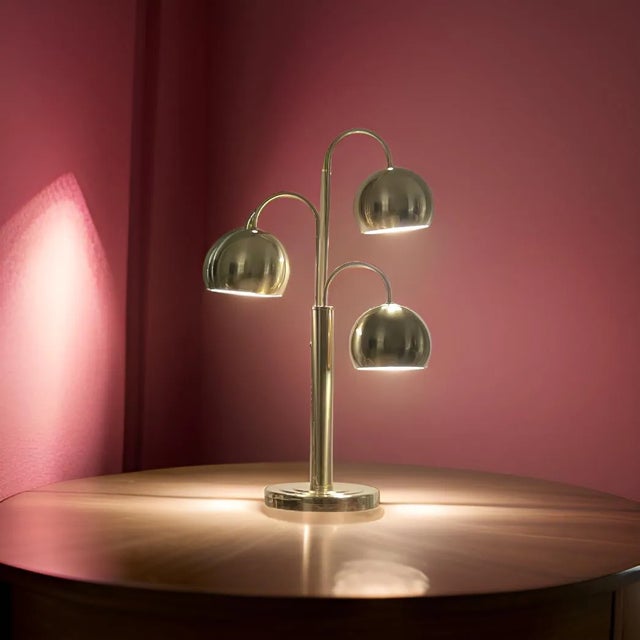 Vintage Robert Sonneman Attributed Mid-Century Modern Brass 3 Tiered ...