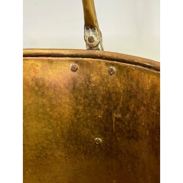 Antique English Handmade Traditional Brass Cauldron With Ball Feet ...