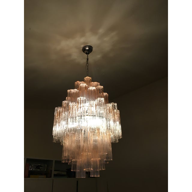 Italian Double Sputnik Murano Glass "Tronchi" Chandelier | Chairish