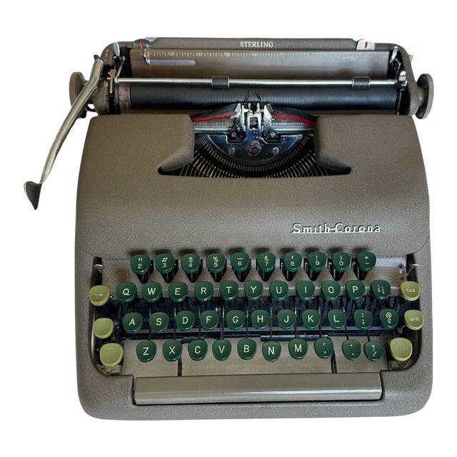 Vintage Mid Century 1951 Smith Corona Sterling Portable Typewriter With ...