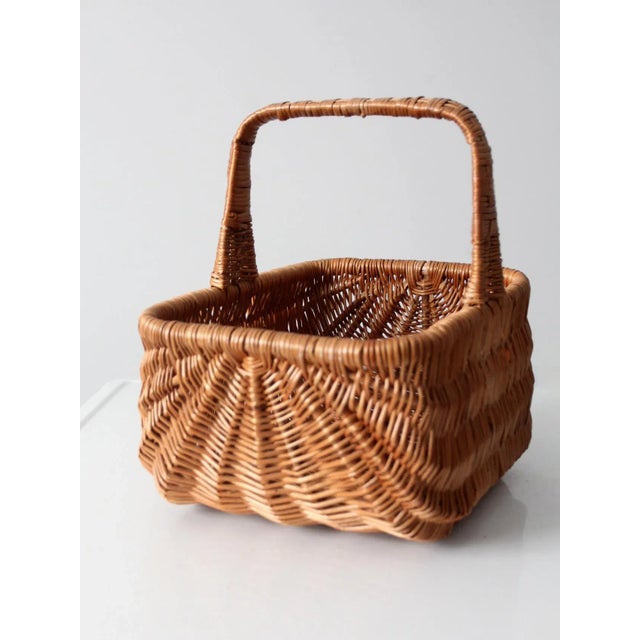 Vintage Wicker Basket | Chairish