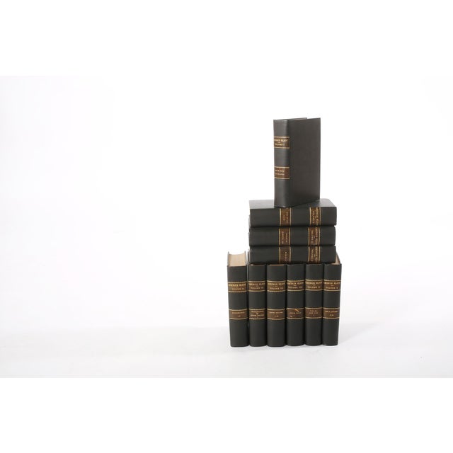 Collection Leather-Bound Library Book Set / Ten | Chairish