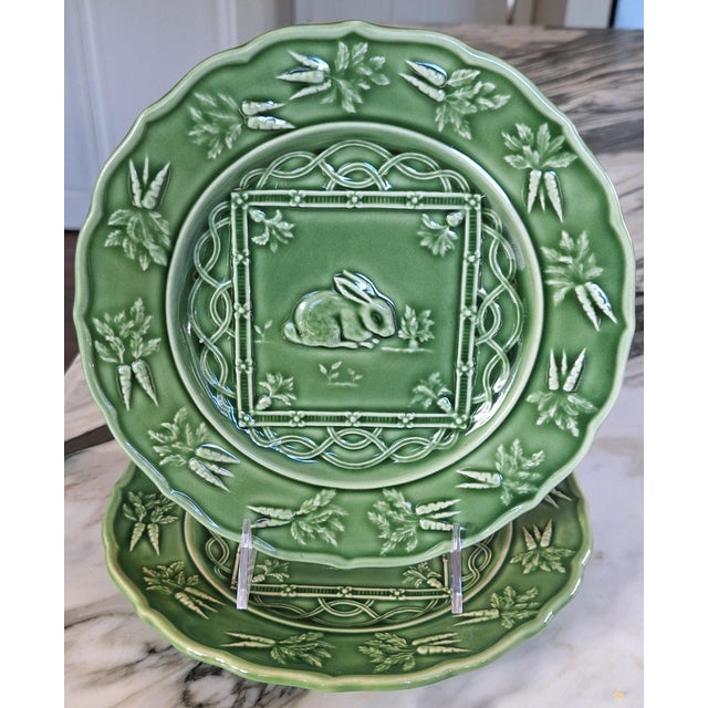 Vintage Bordallo Pinheiro Briar Patch Rabbit Salad Plate | Chairish