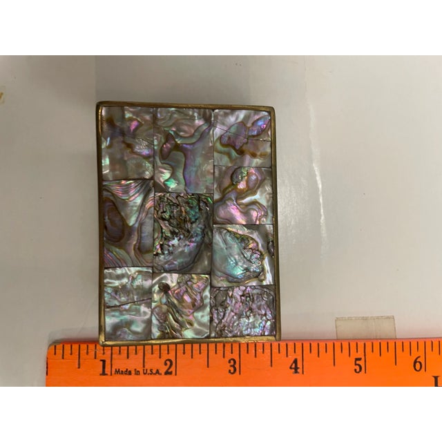 Vintage Abalone Shell Jewelry & Trinket Box | Chairish