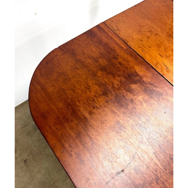 Antique Shaker Style Drop Leaf Pine Dining Table | Chairish