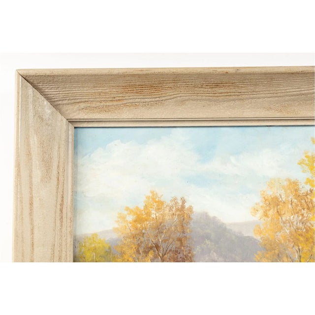 Clayson Baker (American, 1908-1975) Original Oil on Canvas Landscape ...