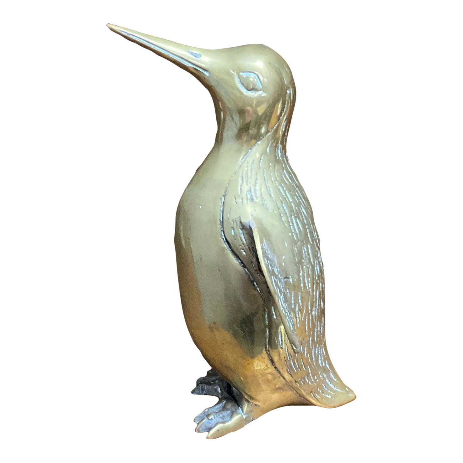 Vintage English Brass Penguin | Chairish