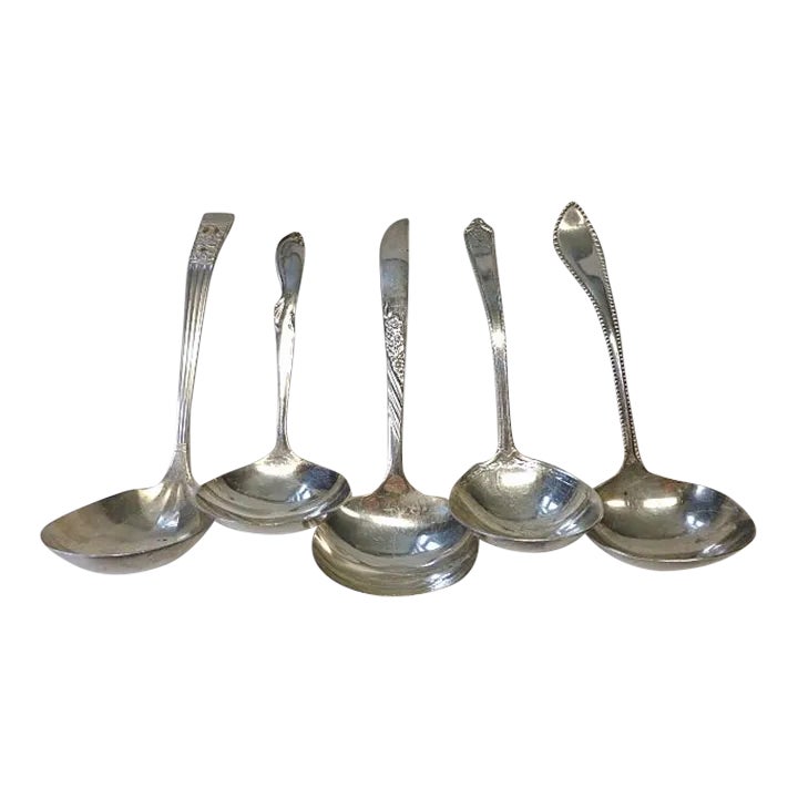Vintage Mid Century Modern Coronation Silverplate Gravy Ladles- Set of ...