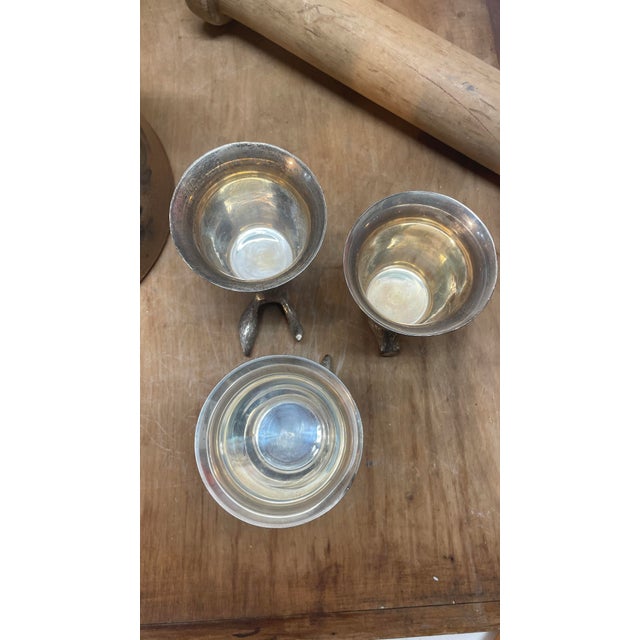 Set of 3 1940s Sliverplate Rabbit Stirrup Cups | Chairish