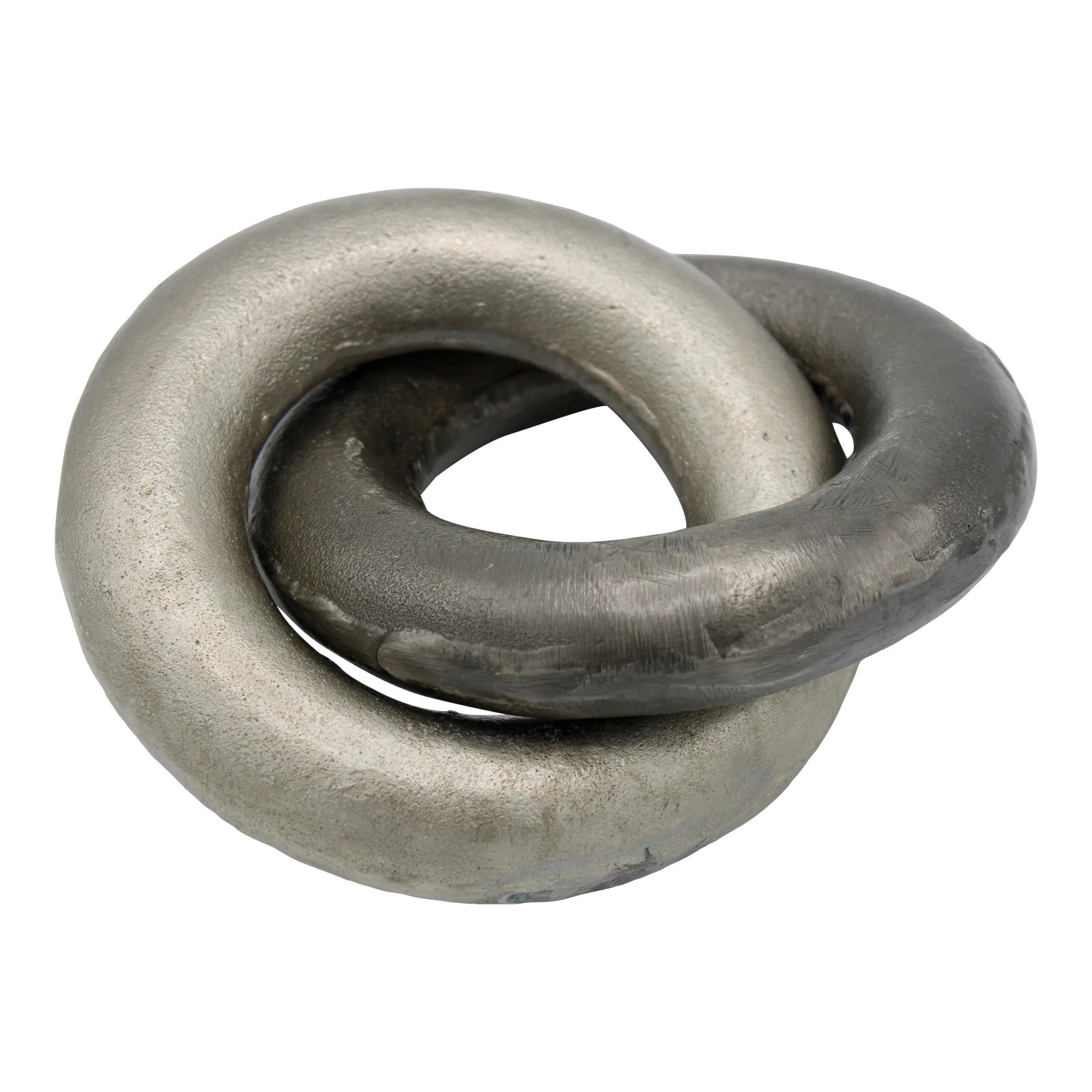 Mid Century Modern Silver Metallic Rings | Chairish