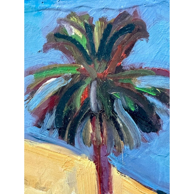 Original Oil Painting Expressionist Palm Tree Landscape Painting by ...