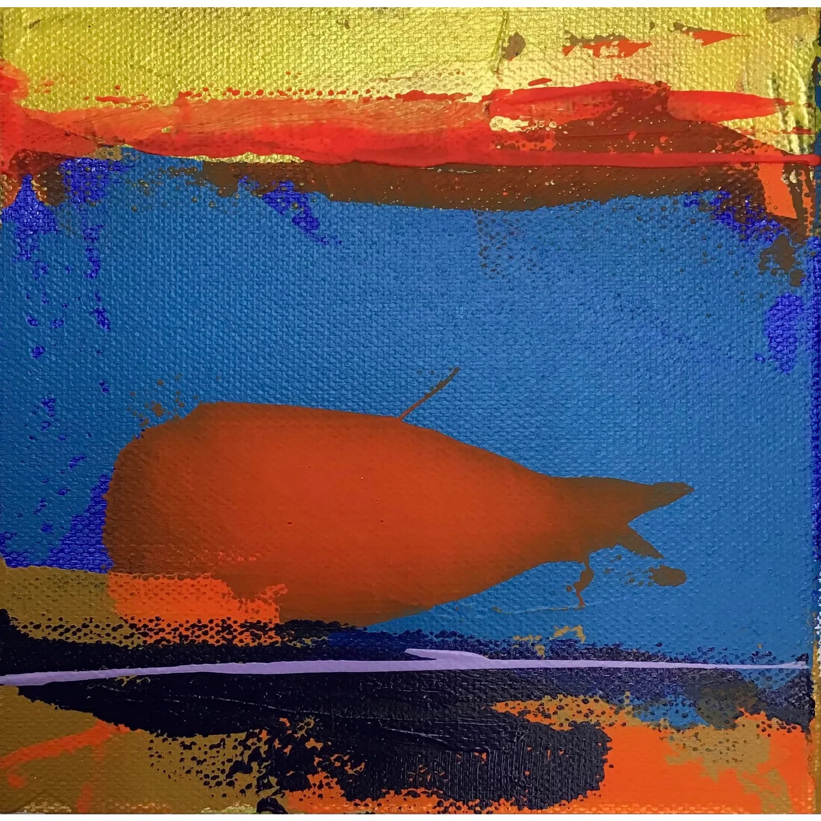 “Beached Whale” Contemporary Abstract Painting by Stephen Stilgenbauer ...