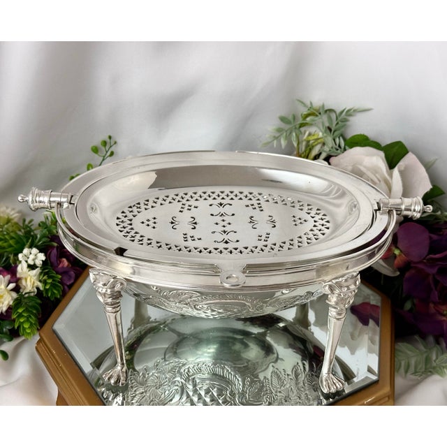 Antique Silver Plated Edwardian Revolving Breakfast Food Warmer ...