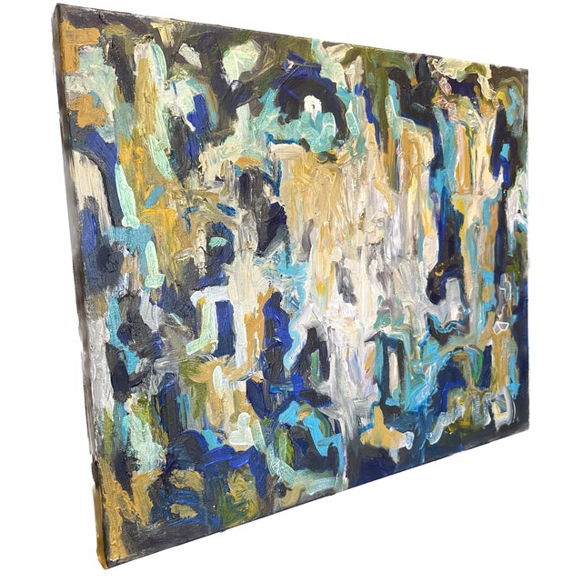 21st Century Abstract Painting “Bradford Pears” by Artist Jason ...