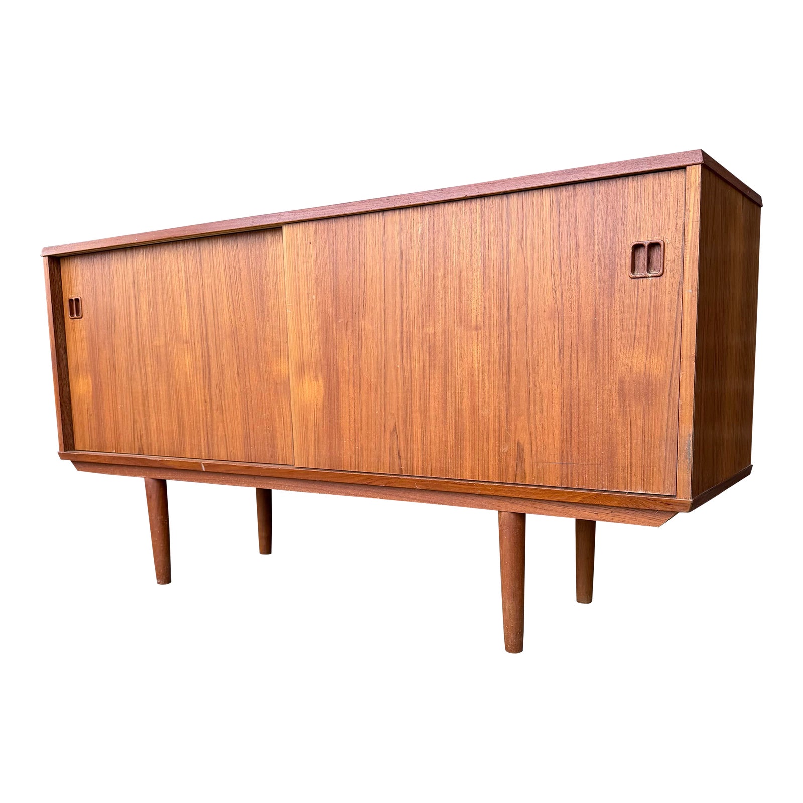 Mid Century Modern Teak Credenza | Chairish
