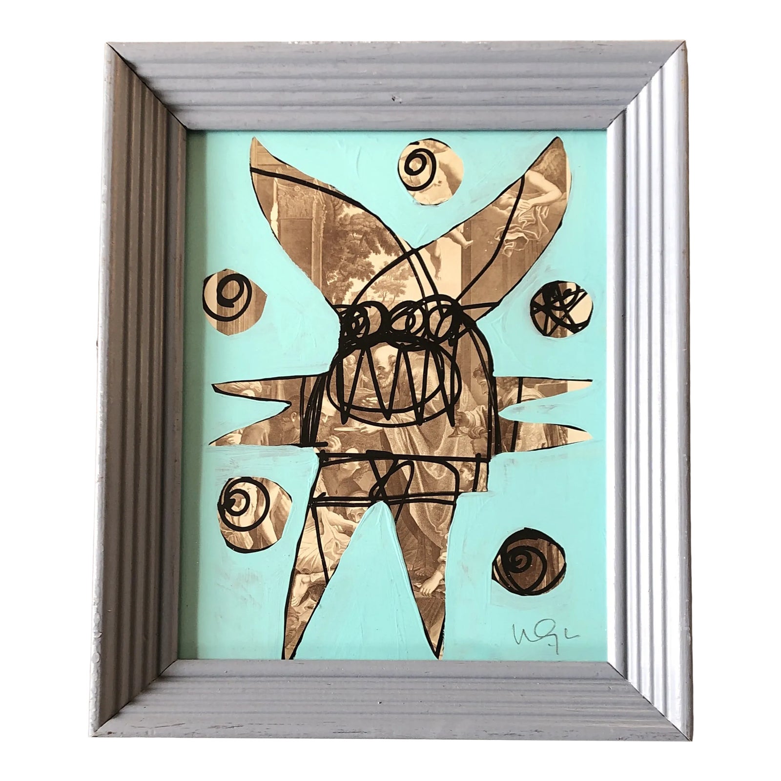 Original Abstract Contemporary Wayne Cunningham Painting/Figure Drawing ...