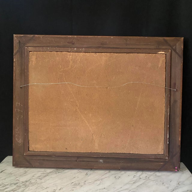 Large French Impressionist Oil Painting Autumn Tree: Listed Artist ...