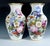 Porcelain Large Botanical Vases - A Pair | Chairish