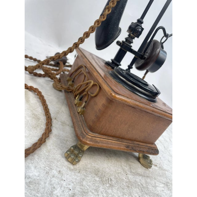 Vintage Rotary Telephone in Wood, 1950s | Chairish