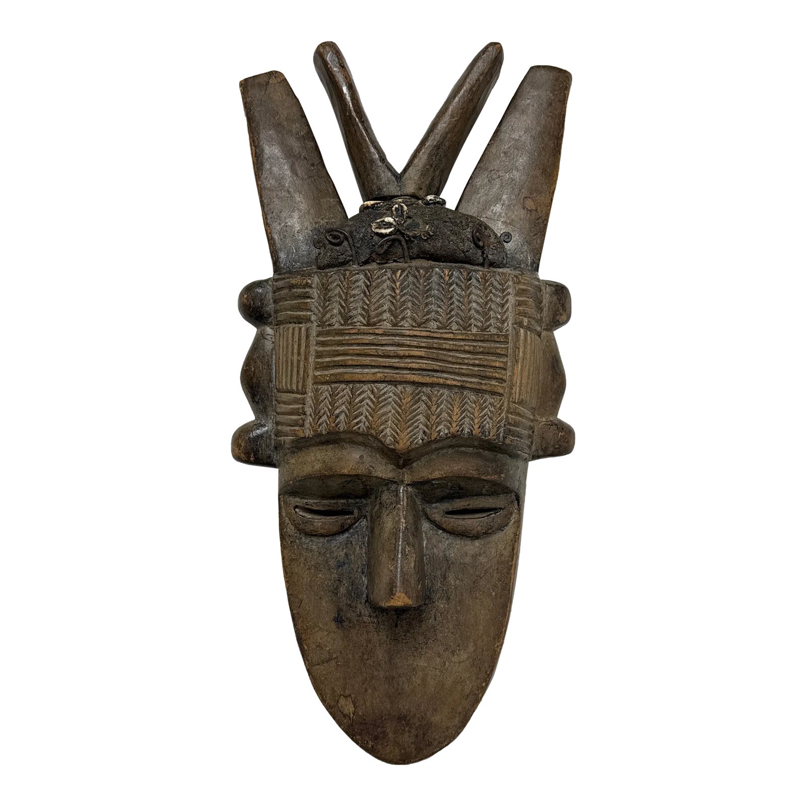 Toma African Handcrafted Mask | Chairish