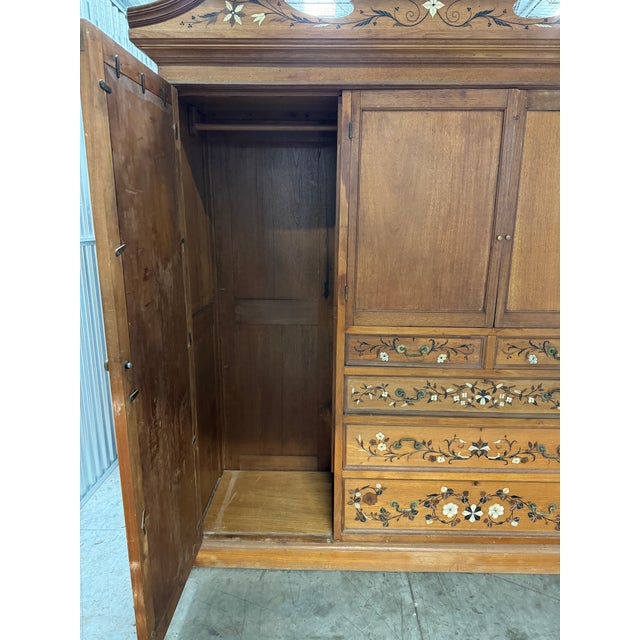 Complete Wardrobe Chifforobe With Shelves and Drawers | Chairish