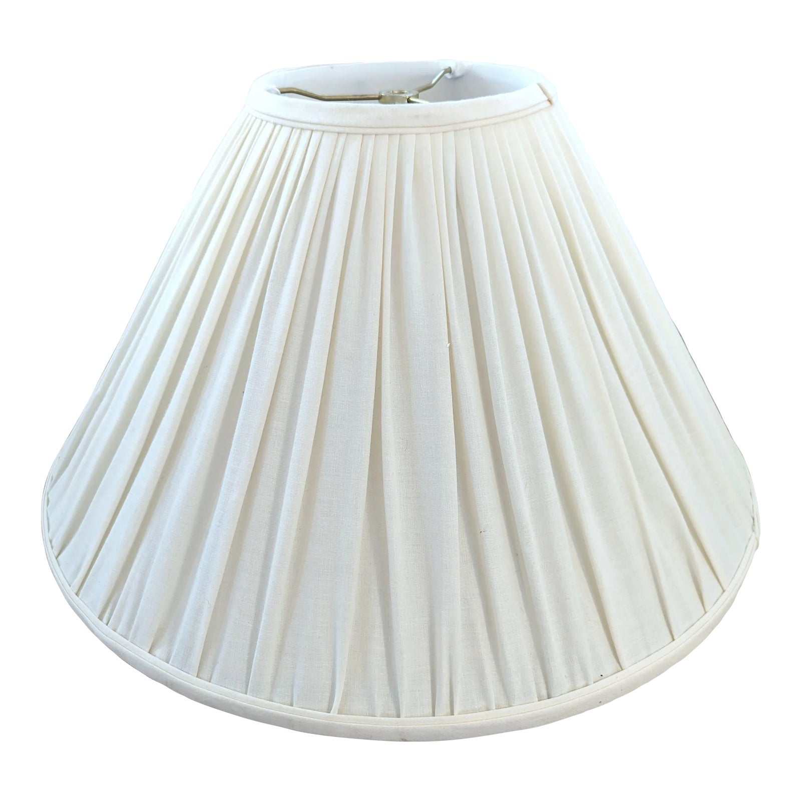 Gather Pleat White Lamp Shade | Chairish