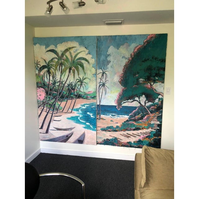 Oil on Canvas, Hawaiian Islands by American Artist Nathan Solano- a ...