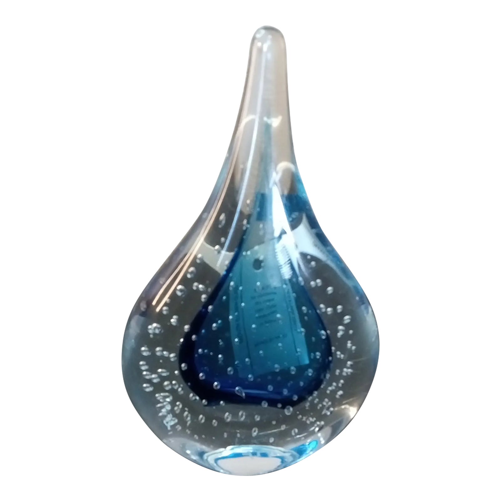 Vintage Signed Marian Pyrcak Tear Drop Shaped Paperweight From Poland ...