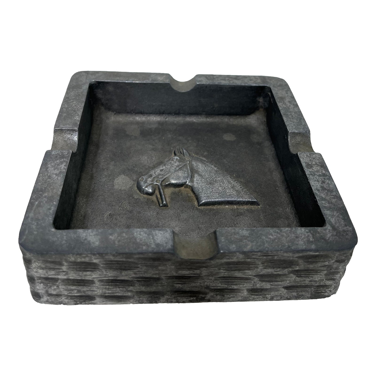 Vintage Aluminum Bruce Fox Horse Head Ashtray | Chairish