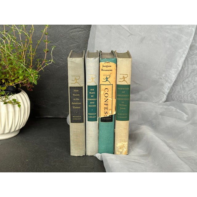 Modern Library Book Set of 4 | Chairish