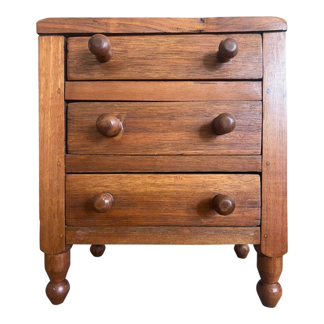 Salesman Sample / Primitive Jewelry Chest | Chairish