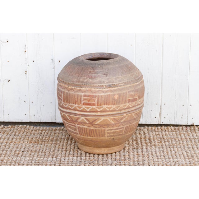 Antique Painted Tribal African Pot | Chairish