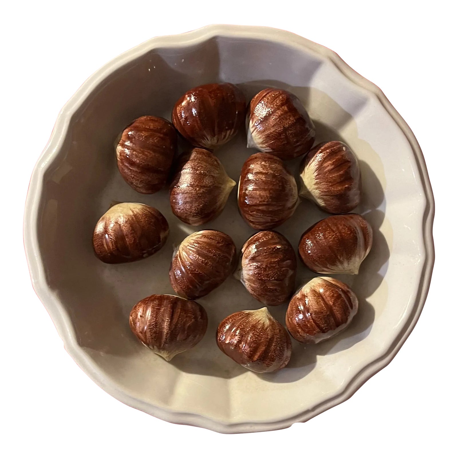 Este for Tiffany Italian Tromp l'Oeil Faience Pottery Round Plate or ...