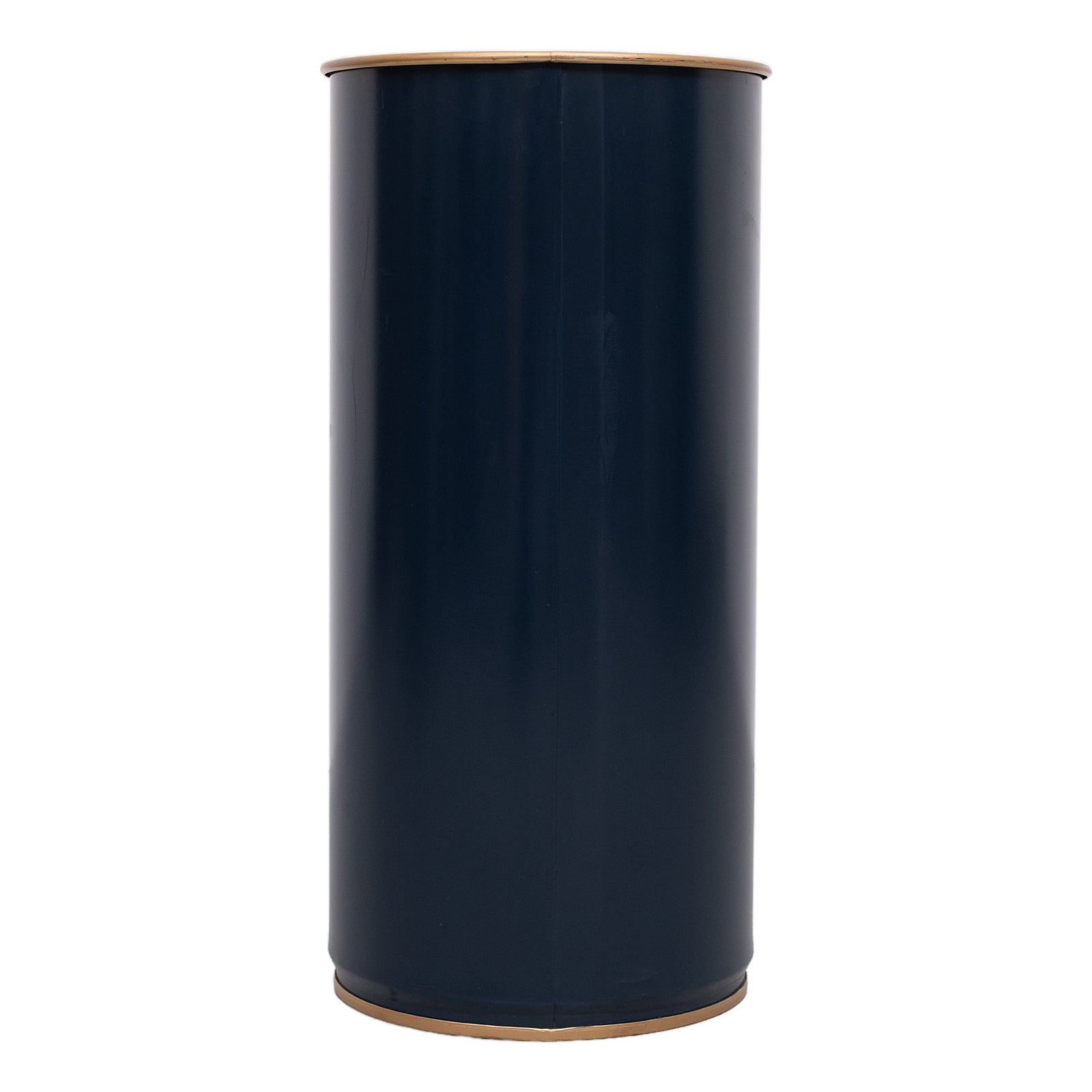 Lady Clare Dark Blue Metal Umbrella Stand, England, 1970s | Chairish